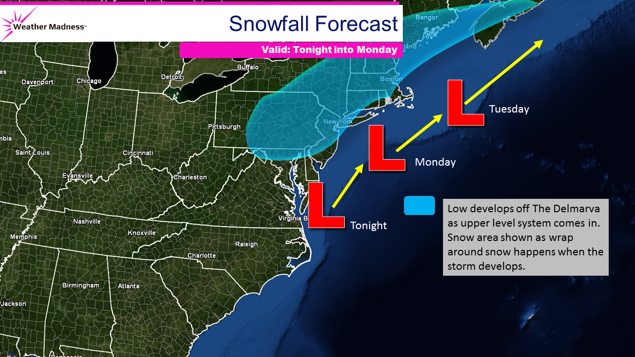 Storm Develops as Upper Low Comes In, Heavy Snow Breaks Out Tonight and ...