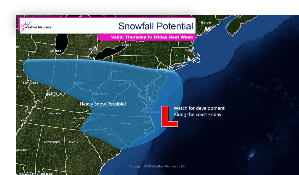 Late Week Snow Potential Week of Jan 25-29 - WeatherMadness
