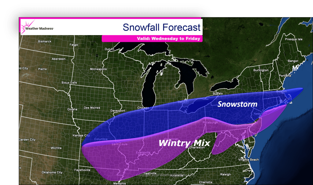 Weather Madness - Messy Winter Storm Wednesday to Friday