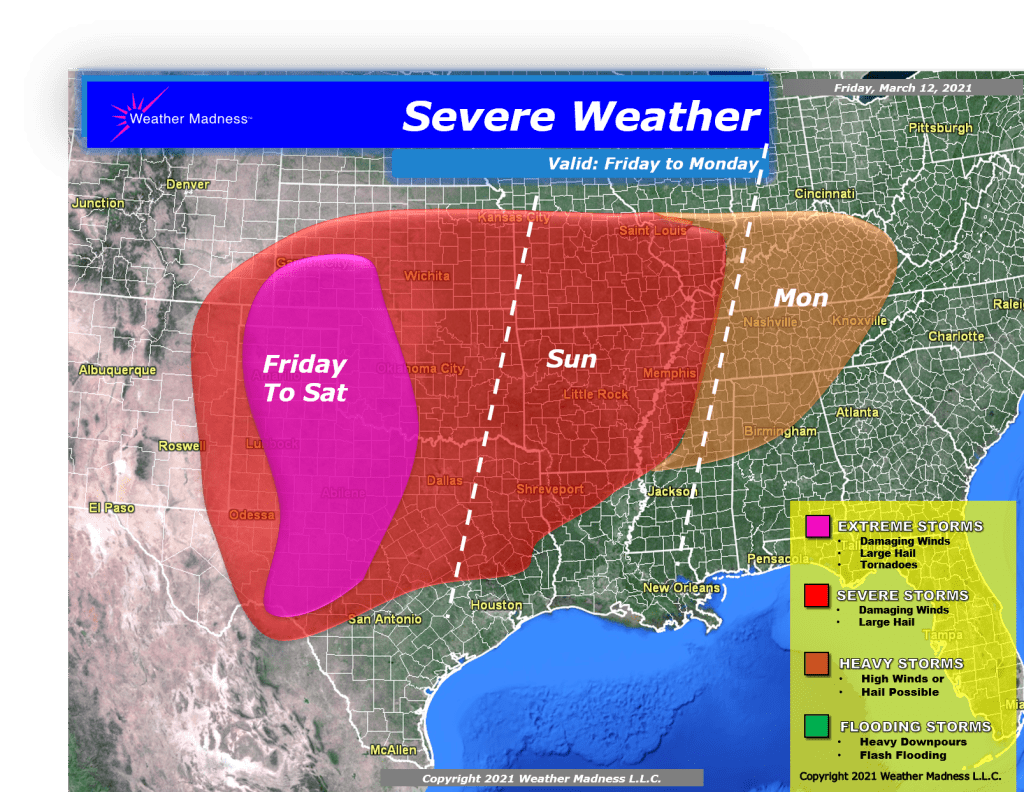 Weather Madness - Updated Severe Weather Map. Tornadoes to Start the ...