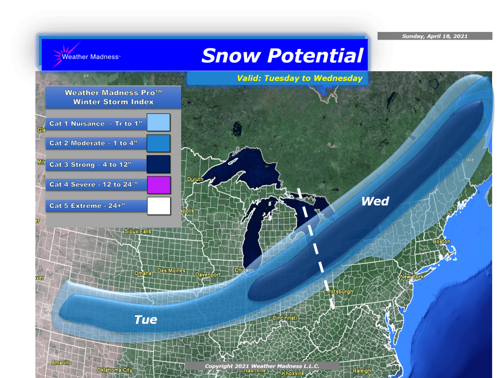 Weather Madness - Snow Maps for the Snowstorm this Week