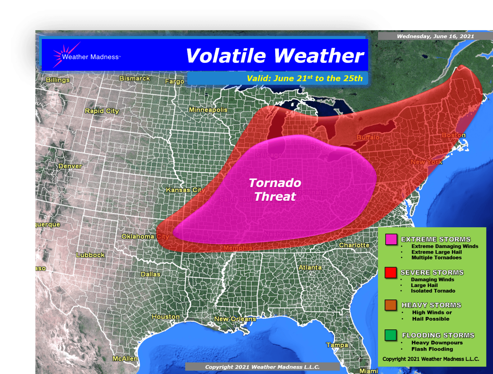Weather Madness - A Volatile Weather Pattern Next Week