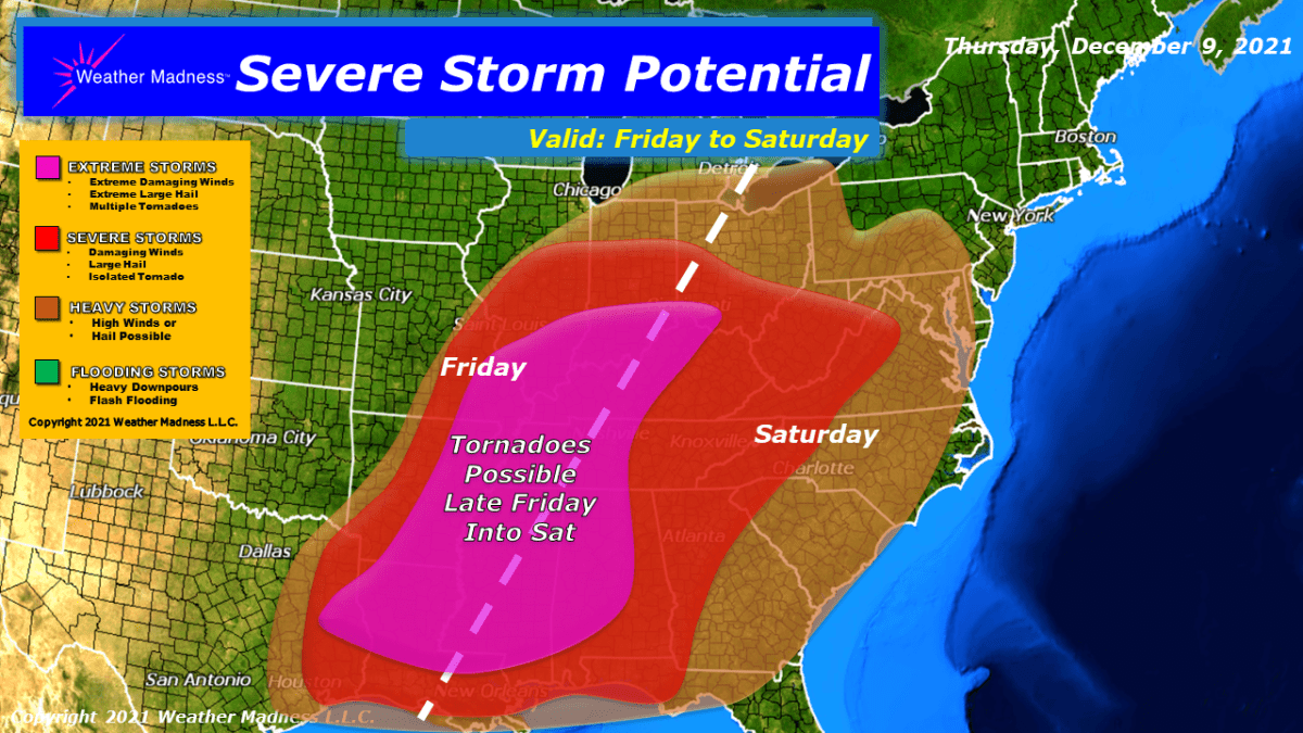 Weather Madness - Updated Severe Weather Map