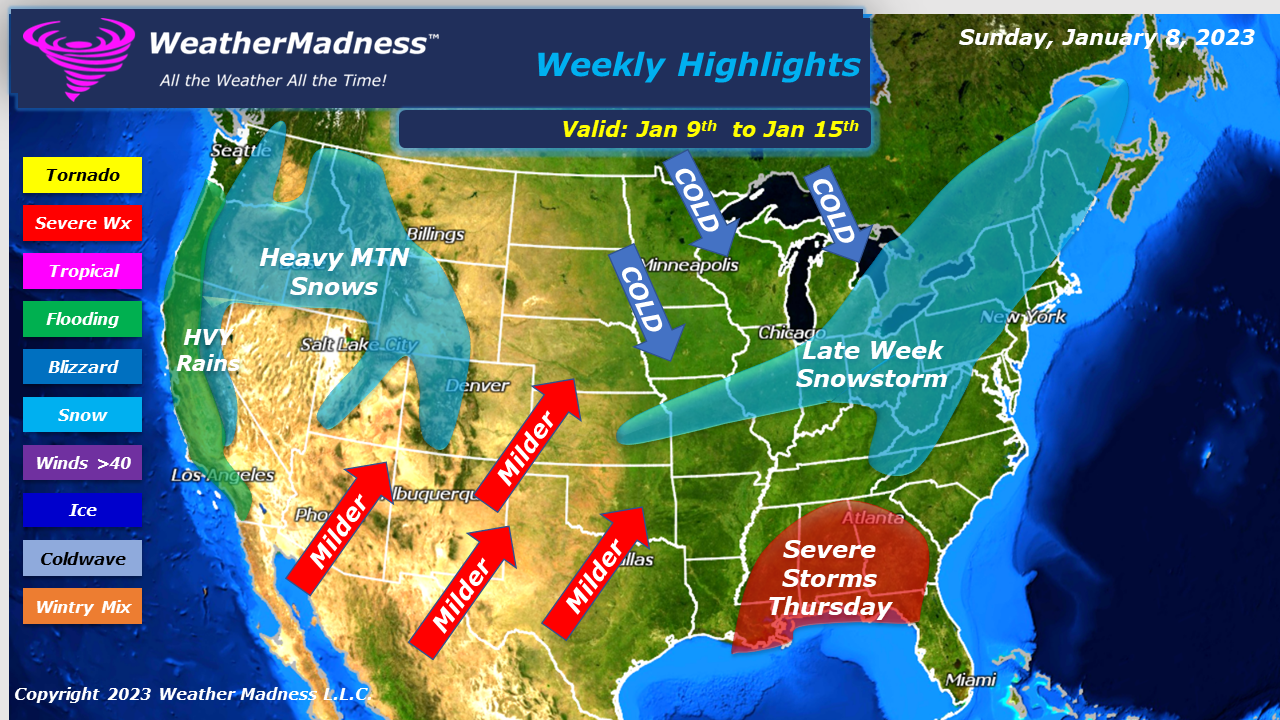 Weekly Highlights for the Week of Jan 9-15 West Coast Storms Continue ...