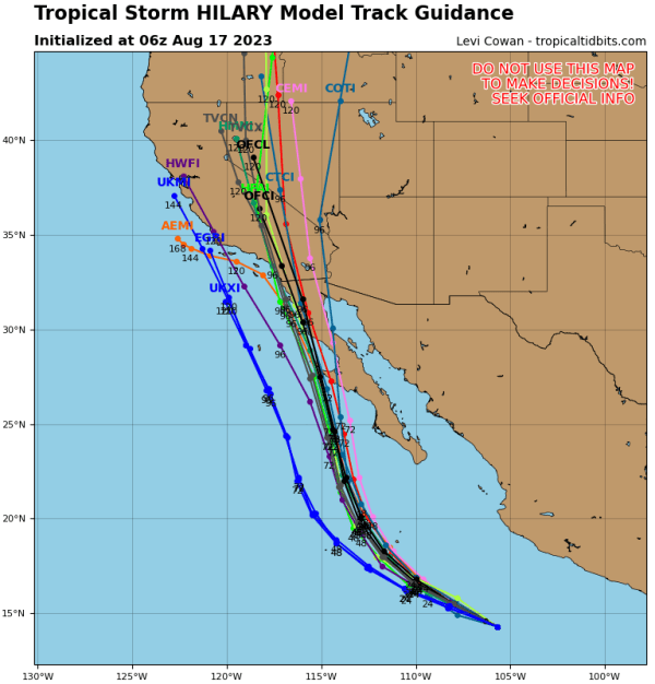SATURDAY UPDATE: A Rare Tropical Hit on Southern California - “Breaking ...