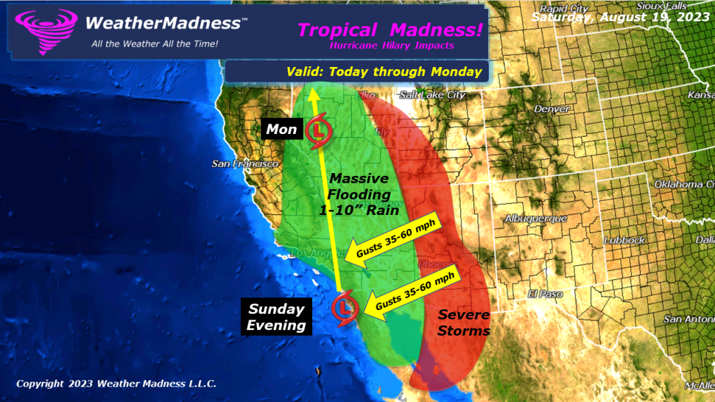 Weather Madness - SATURDAY UPDATE: A Rare Tropical Hit on Southern ...