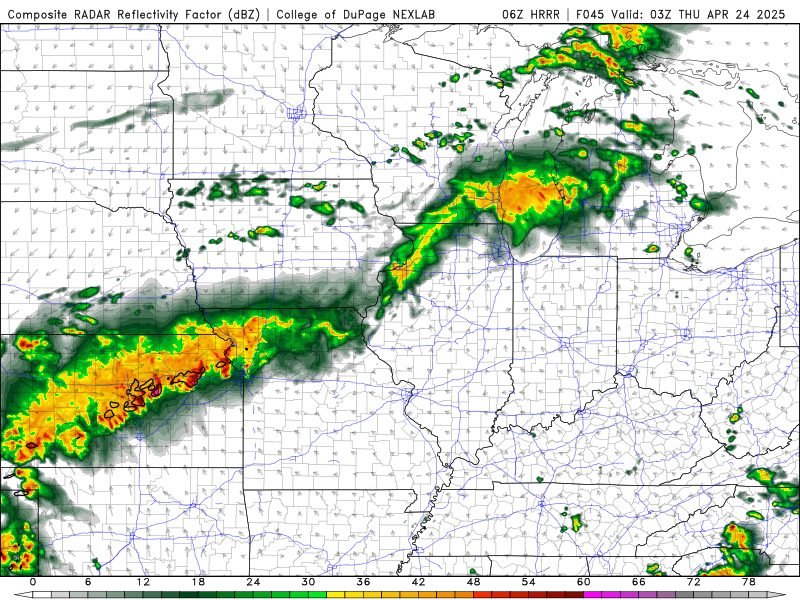 Daily Surface Map for Tuesday April 22, 2025 - WeatherMadness